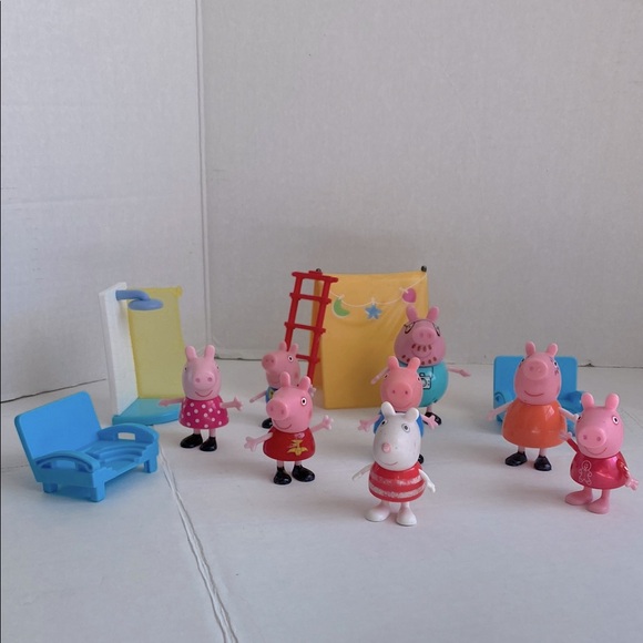 Peppa Pig | Toys | Peppa Pig Pink And Blue Action Figures Playset ...